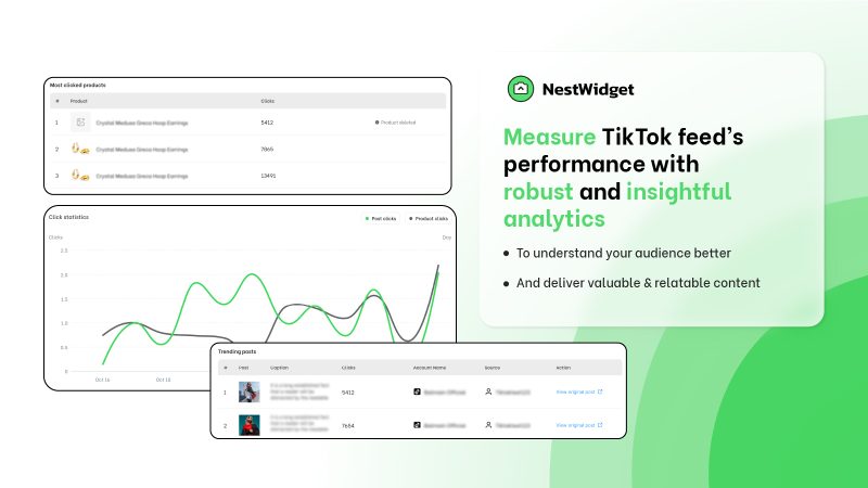 Introducing NestWidget: Show shoppable TikTok Feeds on Shopify store