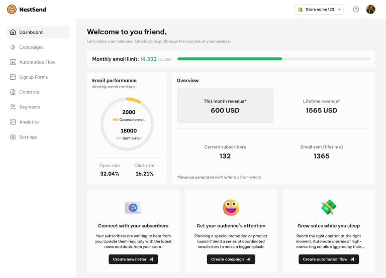 NestSend 1.1: Simplify Email Marketing to Maximize Your Sales