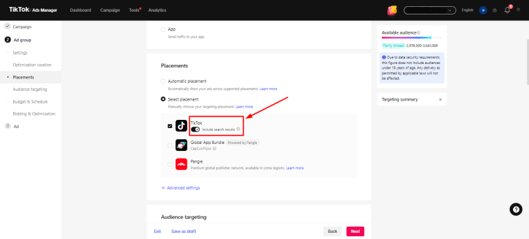 TikTok Search Ads Toggle: A Solution to Target the Right Audience